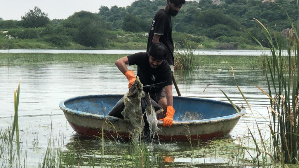 Lake Cleanup Drive - Animal Warriors Conservation Society